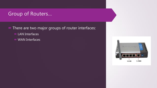 A Report on Routers | PPT
