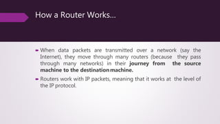 A Report on Routers | PPTX