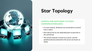 Different Network topologies in Computer Networks | PPTX
