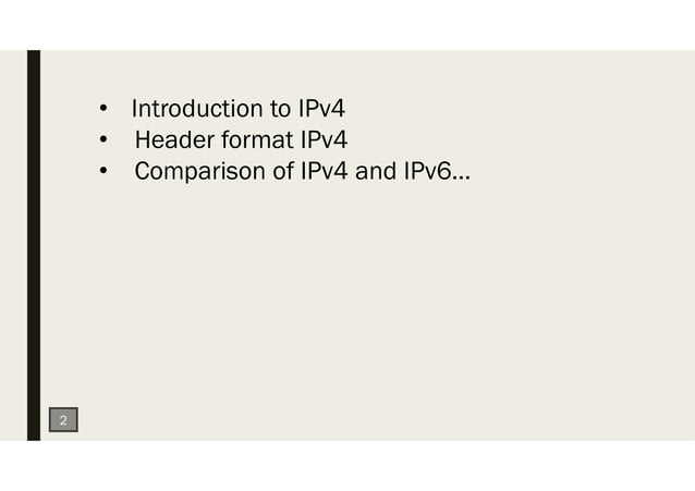 Cn ppt about ipv4 and ipv6................ | PDF