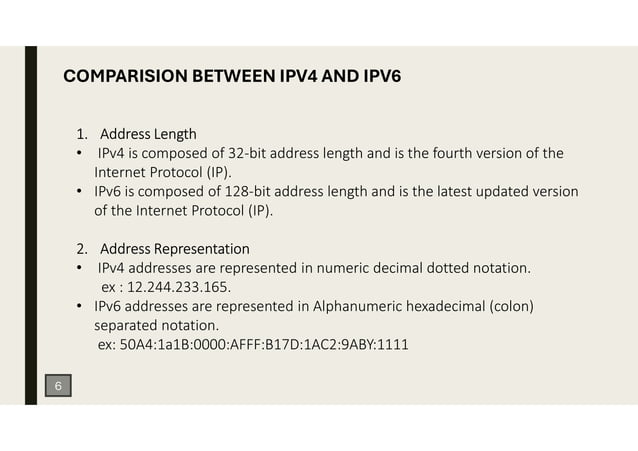 Cn ppt about ipv4 and ipv6................ | PDF