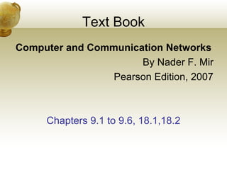 Computer Networks | PPT | Email | Internet