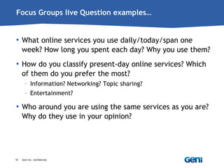 CN SNS Focus Group Project | PPT