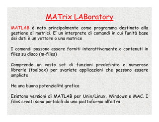 Cn01 matlabmat-inf-090304063949-phpapp02 | PDF