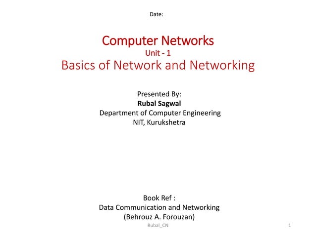 Basics of computer networks | PPTX | Computer Networking | Computing
