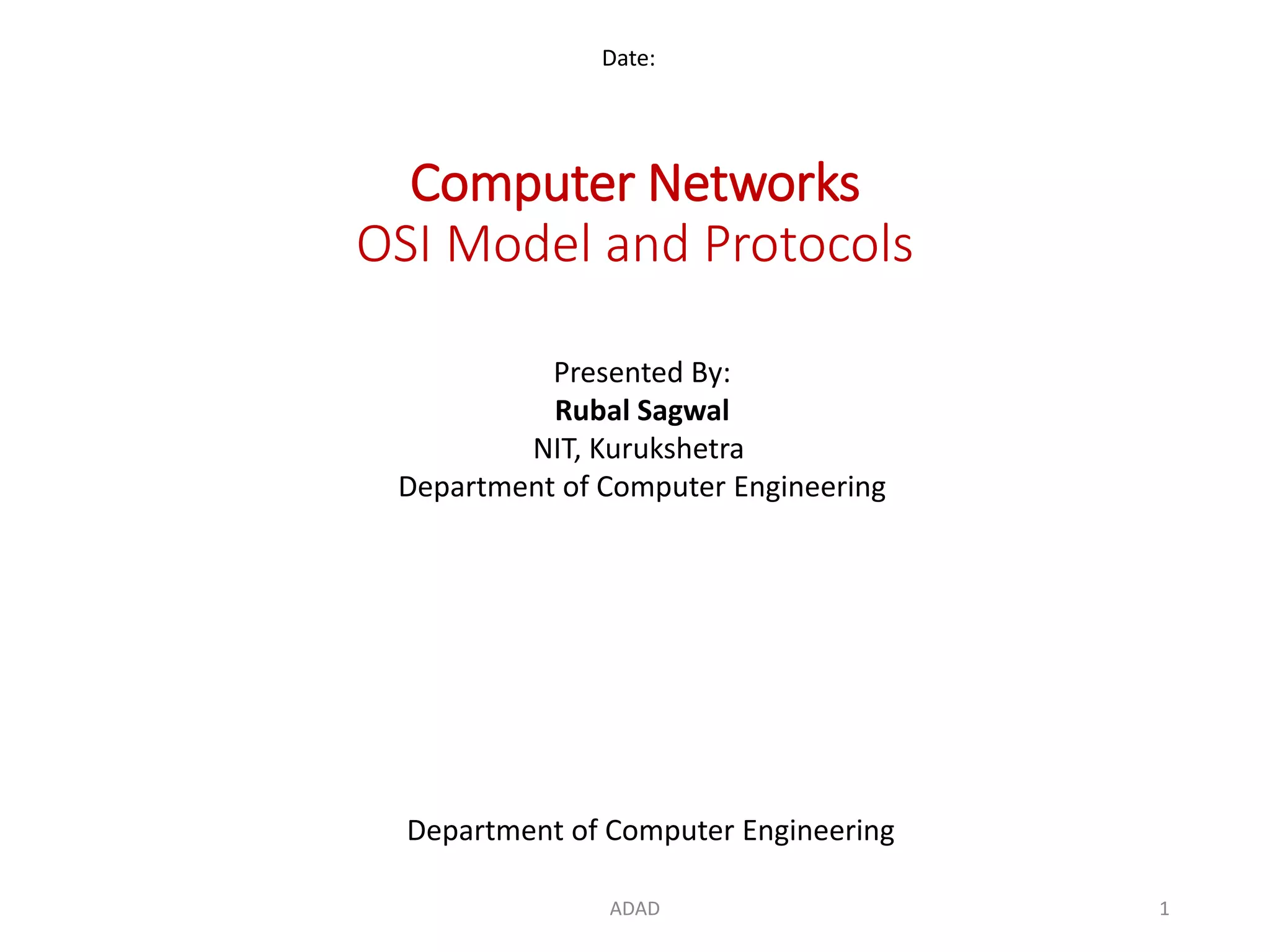 OSI model and TCP/IP model | PPTX