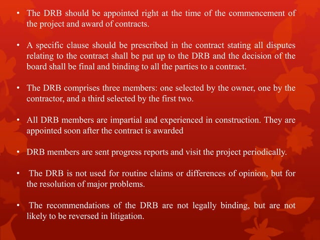 DISPUTE REVIEW BOARDS -REASONS-NEED-METHODS-RESPONSIBILITIES ...