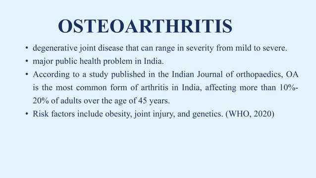 Osteomalacia and Osteoarthritis(OA) | PPTX | Bone and Joint Conditions | Diseases and Conditions