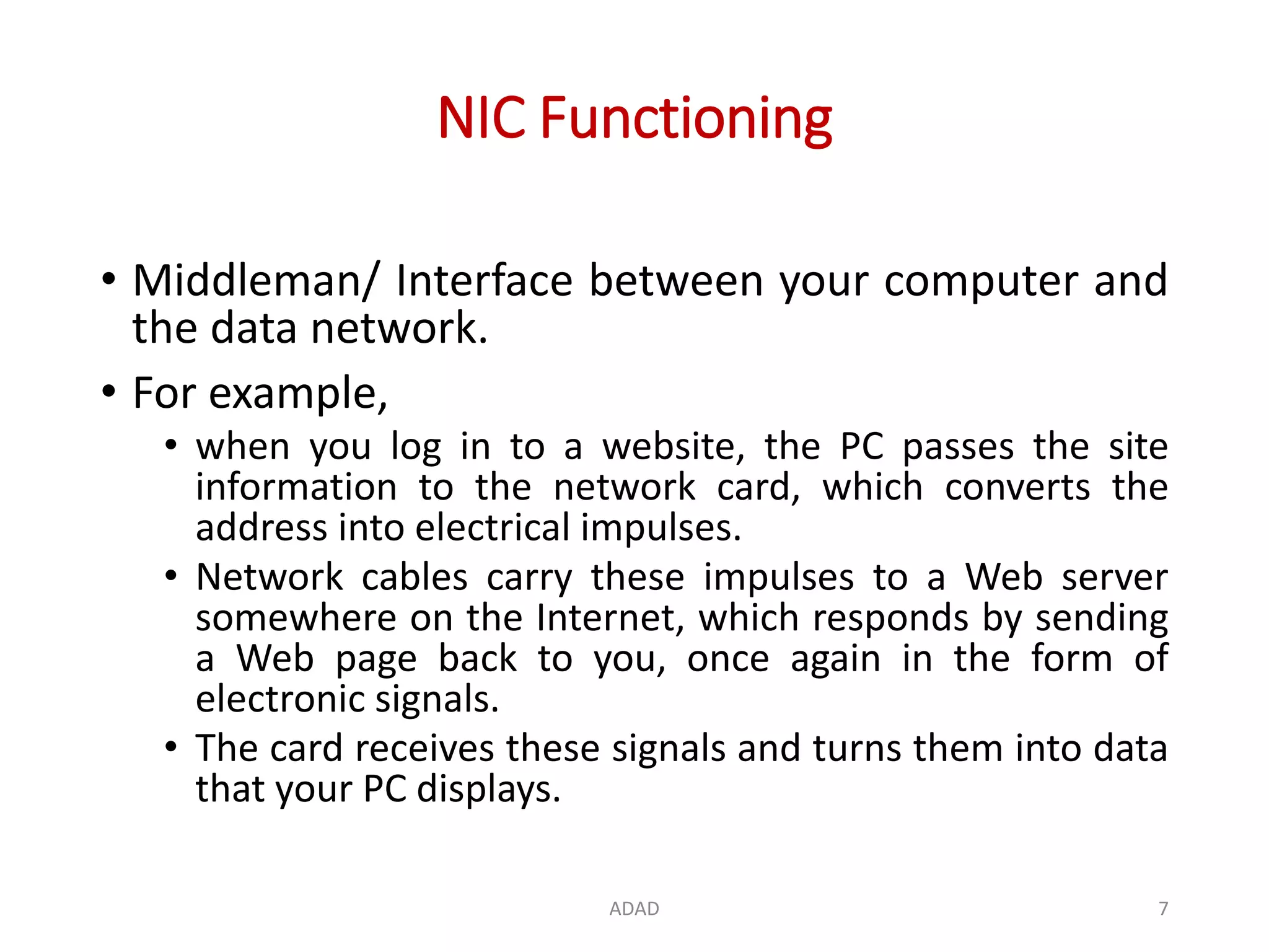 Basics Of Computer Network Device Pptx Computer Networking Computing