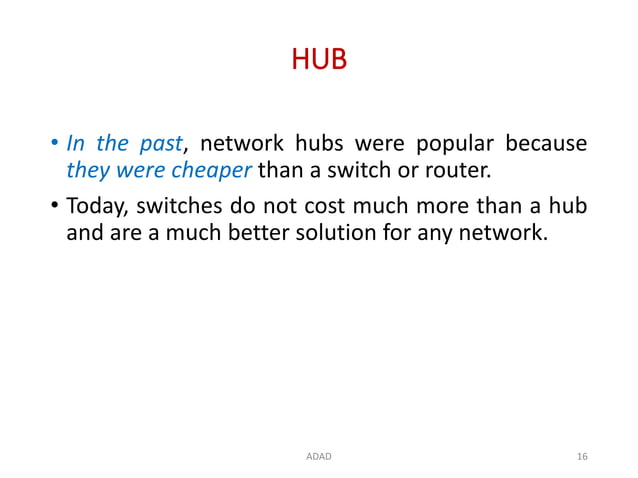 Basics of Computer Network Device | PPTX | Computer Networking | Computing