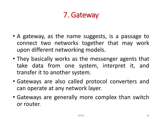 Basics Of Computer Network Device Pptx Computer Networking Computing