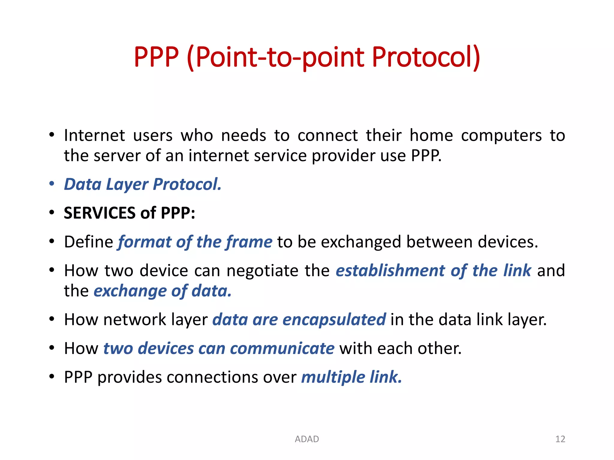 Ethernet Point To Point Protocol Arp Pptx Computer Networking Computing