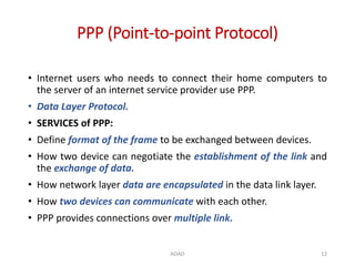 Ethernet, Point-to-Point Protocol, ARP | PPTX | Computer Networking | Computing