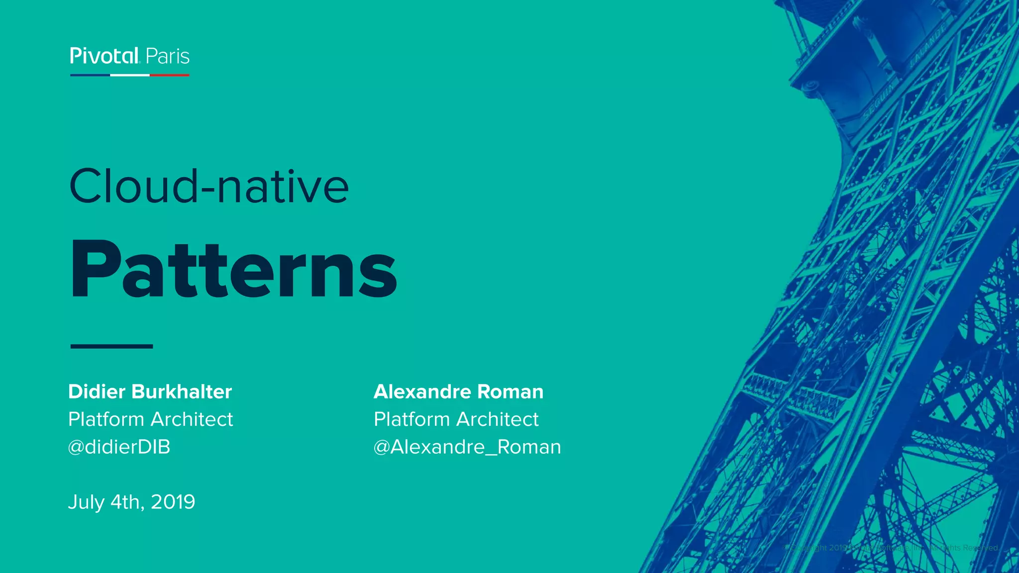 Cloud-native Patterns (July 4th, 2019) | PPT