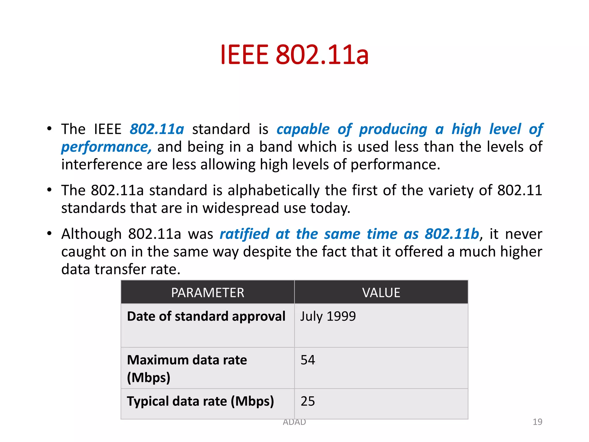 Wireless Technologies and Standards | PPTX