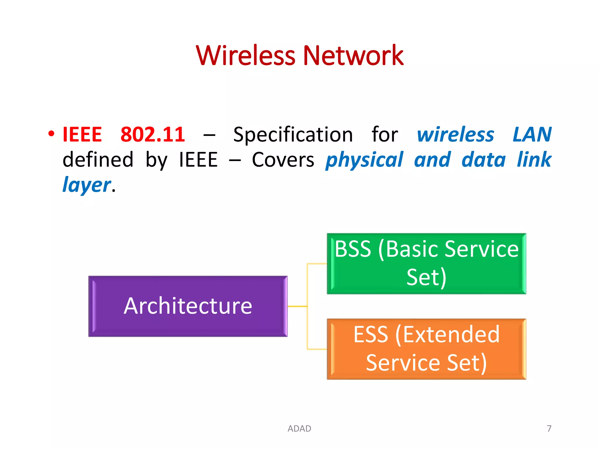 Wireless Technologies and Standards | PPTX