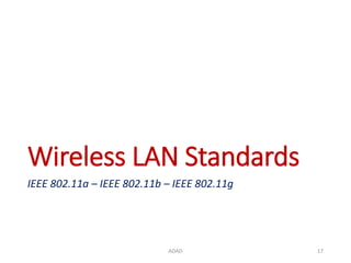 Wireless Technologies and Standards | PPTX