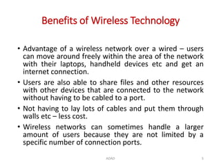 Wireless Technologies and Standards | PPTX