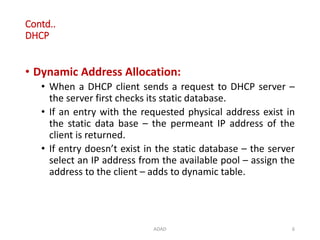 Application Layer and Protocols | PPTX