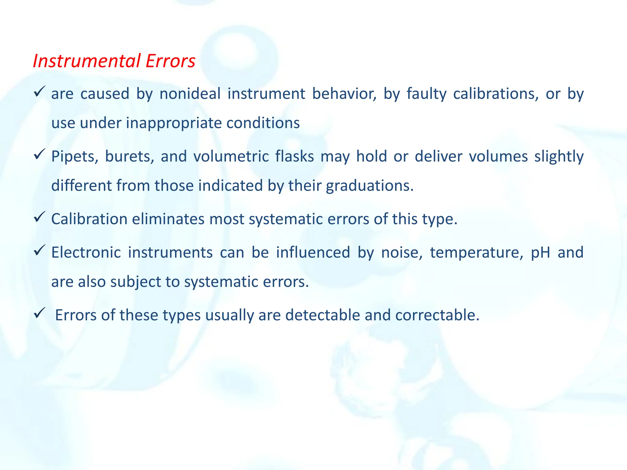 Errors, types of errors found in analytical chemistry | PPT