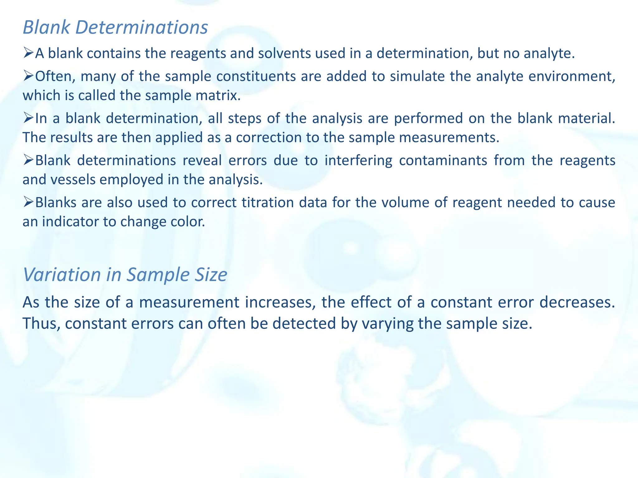 Errors Types Of Errors Found In Analytical Chemistry Pdf