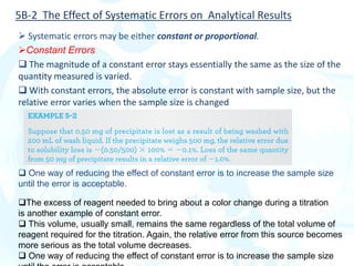 Errors, types of errors found in analytical chemistry | PDF