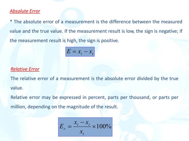 Errors, types of errors found in analytical chemistry | PDF | Chemistry ...