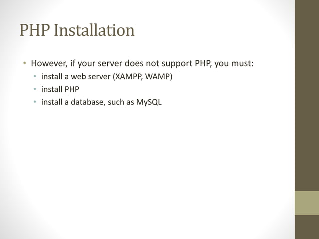 Web Application Development Using Php Chapter 1 Pptx Web