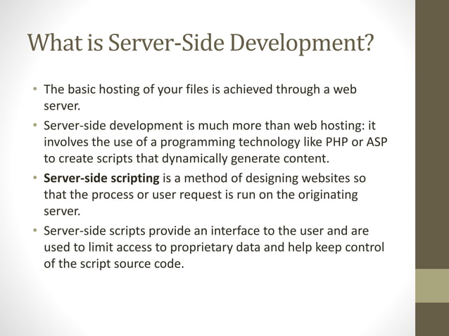 Web Application Development Using Php Chapter 1 Pptx Web Development Internet
