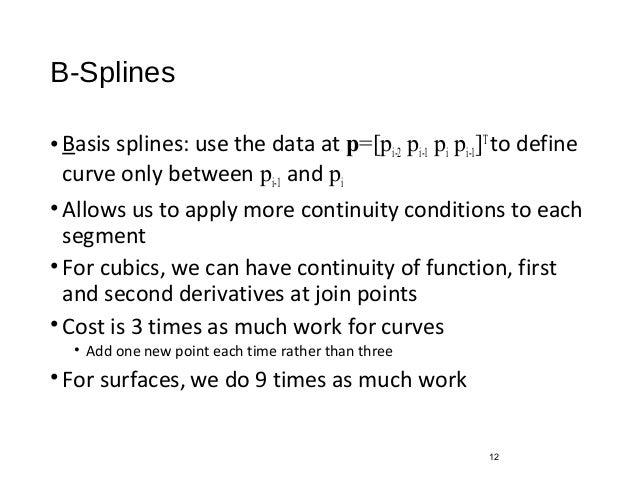 Bezier and Spline Curves and Surfaces Bezier and Spline Curves and Surfaces