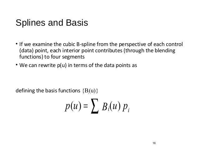 Bezier and Spline Curves and Surfaces Bezier and Spline Curves and Surfaces