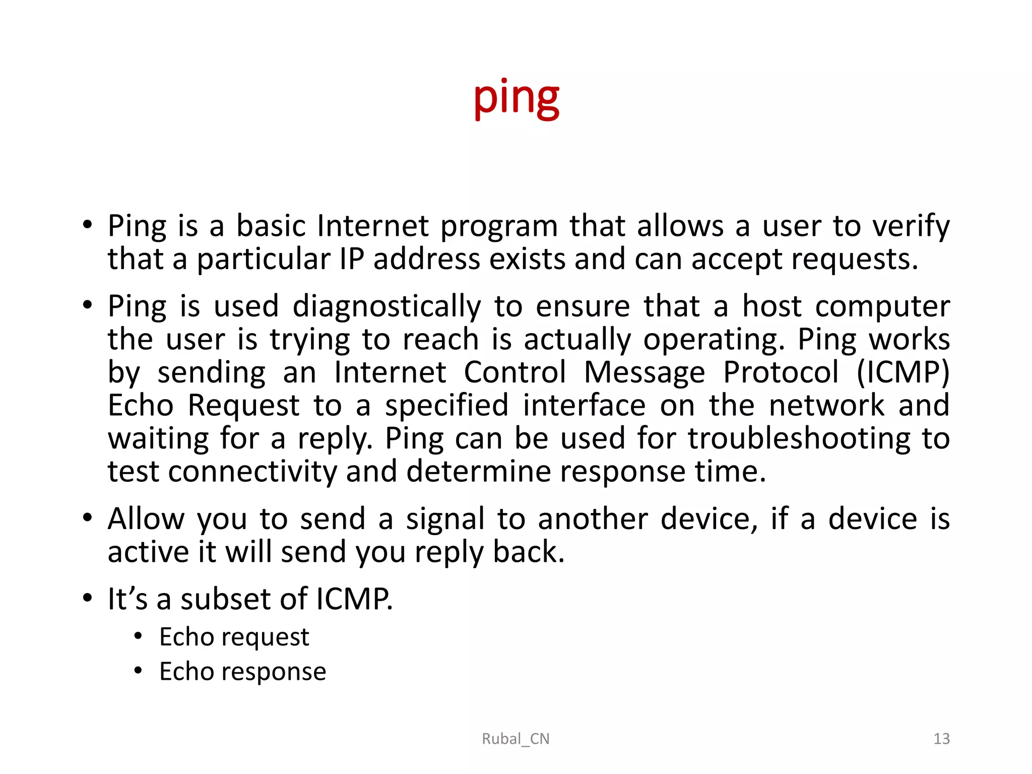 Troubleshooting Network and Network Utilities | PPTX