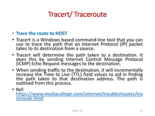 Troubleshooting Network and Network Utilities | PPTX