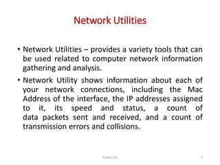 Troubleshooting Network and Network Utilities | PPTX