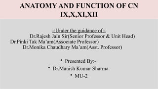 CN 9,10,11,12 ANATOMY AND FUNCTION nerves .pptx