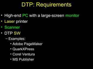 Word processing-dtp | PPT