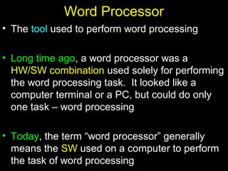Word processing-dtp | PPT
