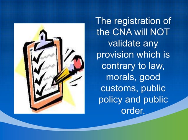 Collective Negotiation Agreement | PPTX | Law