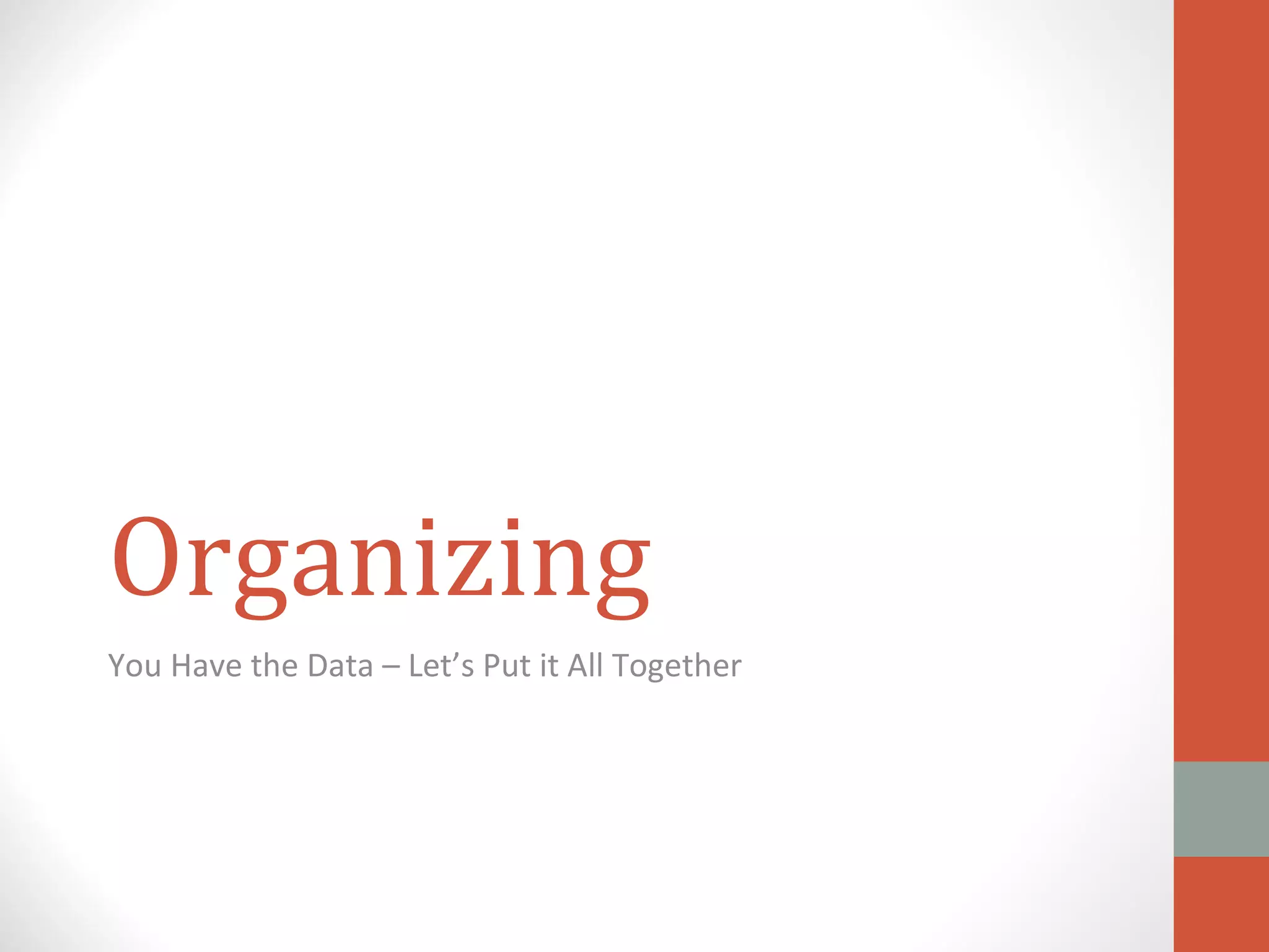 Organizing Presentations | PPT