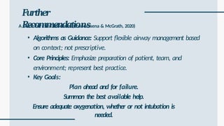 perioperative acute airway obstruction management | PPTX