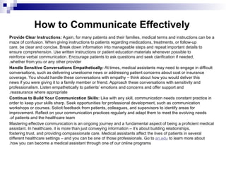 CNA Class 09. Patient communication in nursing | PPT