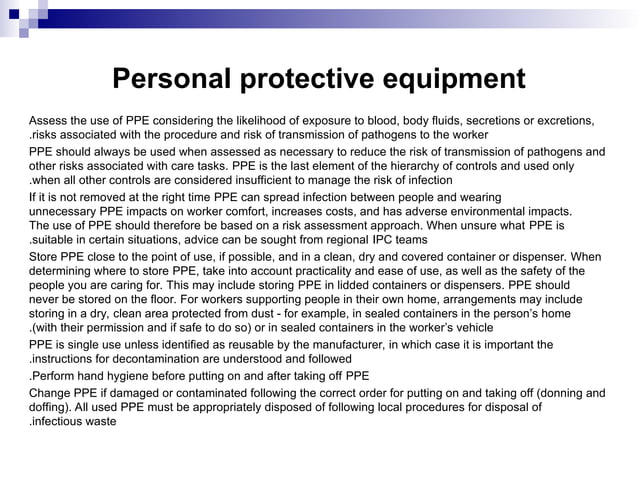 CNA Class 11 Infection control and safety | PPT