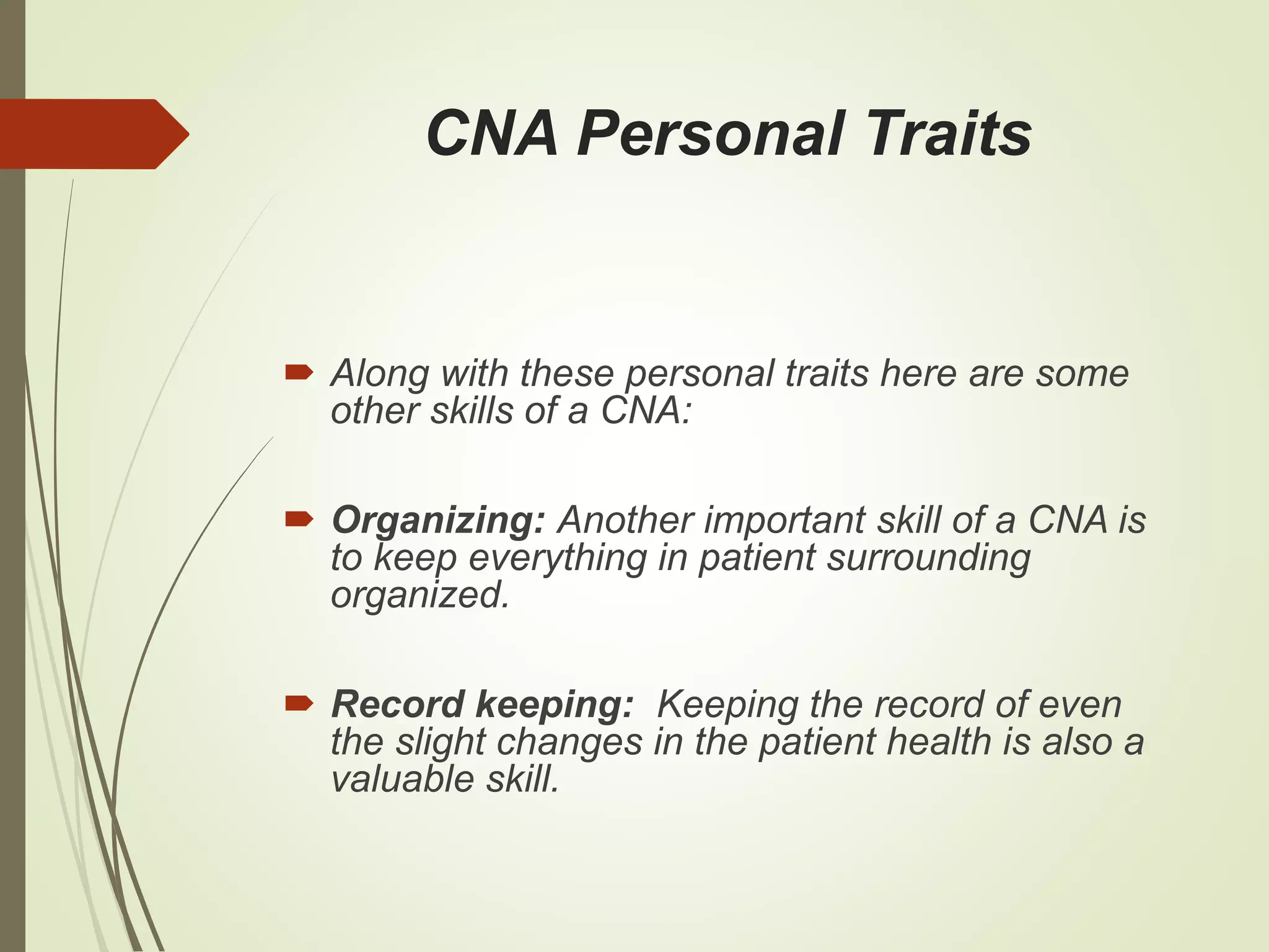 Certified Nursing Assistant (CNA) job discription & duties | PPTX