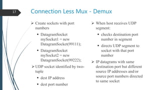 Transport Layer Services : Multiplexing And Demultiplexing | PPTX