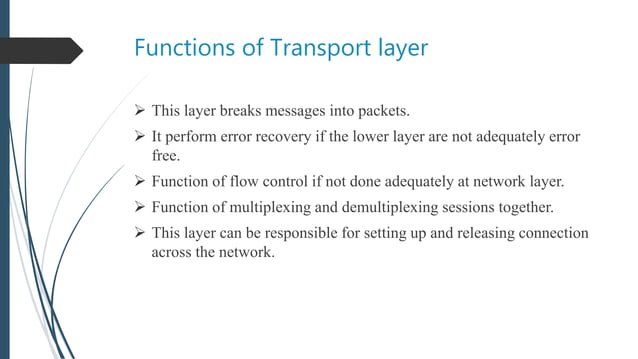 Transport Layer Services : Multiplexing And Demultiplexing | PPTX | Computer Networking | Computing