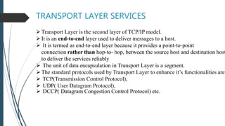 Transport Layer Services : Multiplexing And Demultiplexing | PPTX