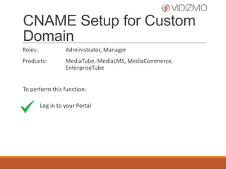 Cname setup for Custom Domains (godaddy) | PPT