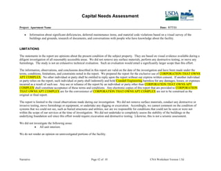 Capital Needs Assessment Example | PDF