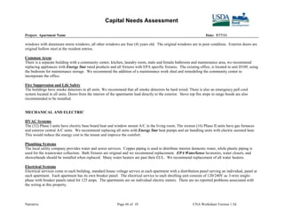 Capital Needs Assessment Example | PDF