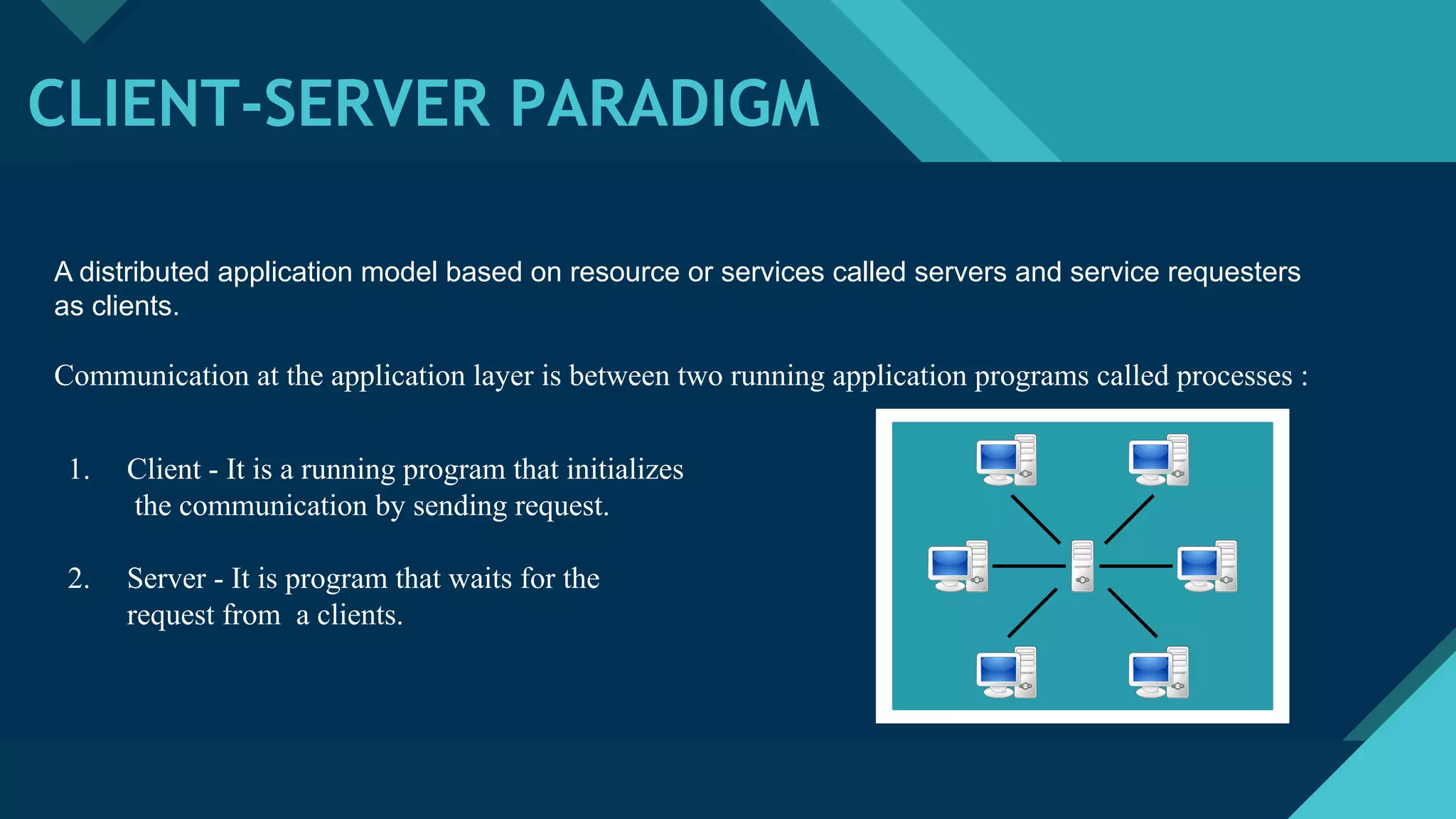 Cn application layer_paradigms | PDF